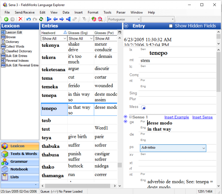 Fieldworks Language Explorer (FLEx) | Relational Lexicography